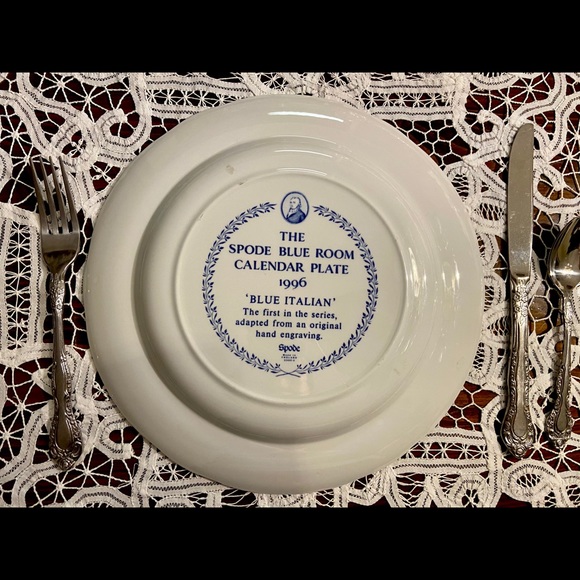Spode | Dining | Vintage 996s Spode Blue Italian Calendar Plate | Poshmark